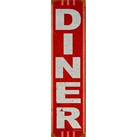 Wall Decor | Vintage Retro Diner Metal Sign Shop Cafe Diner Restaurant ...